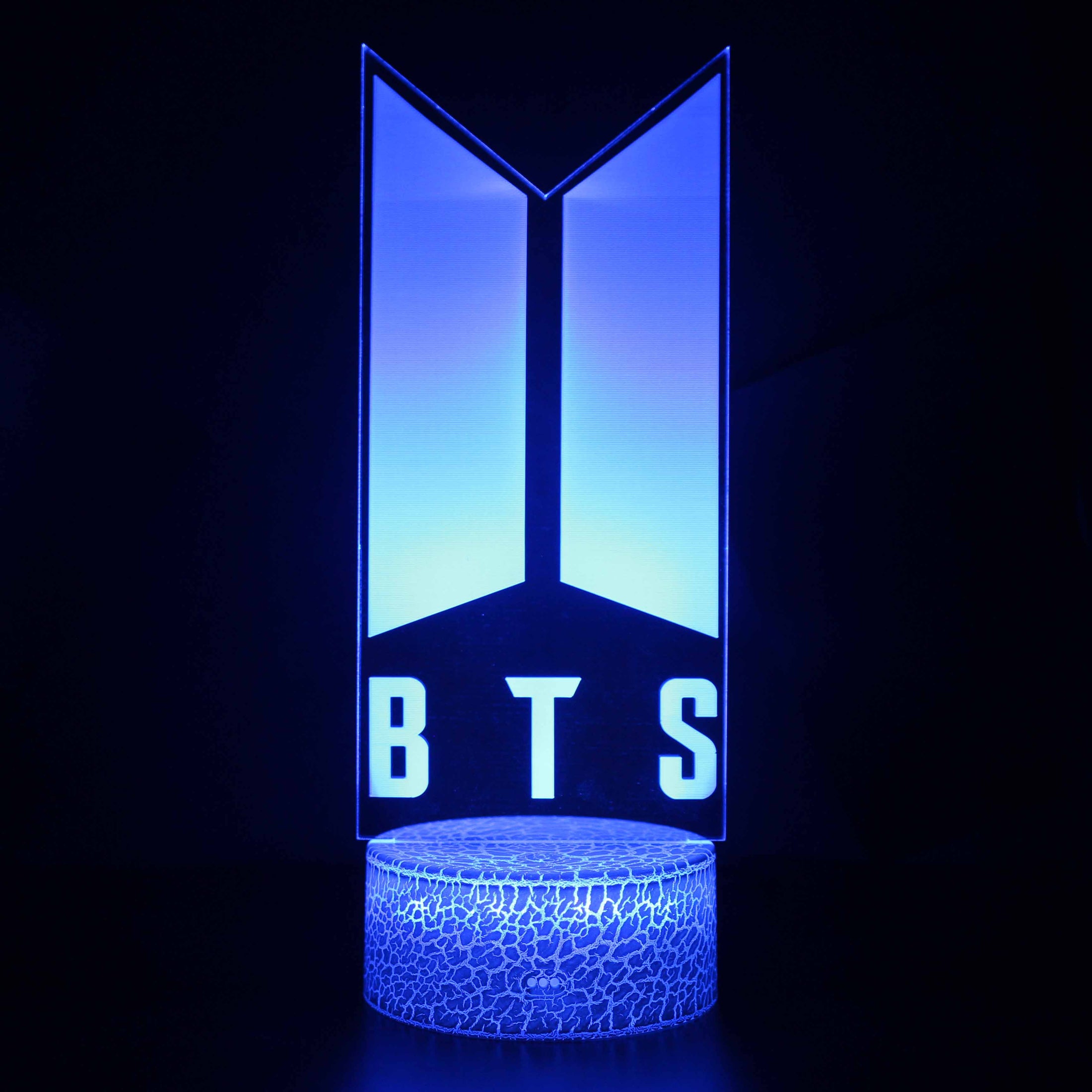 BTS Night Light, Boy Band 3D Illusion Lamp, 16 Colors Changing Dim, LED ...